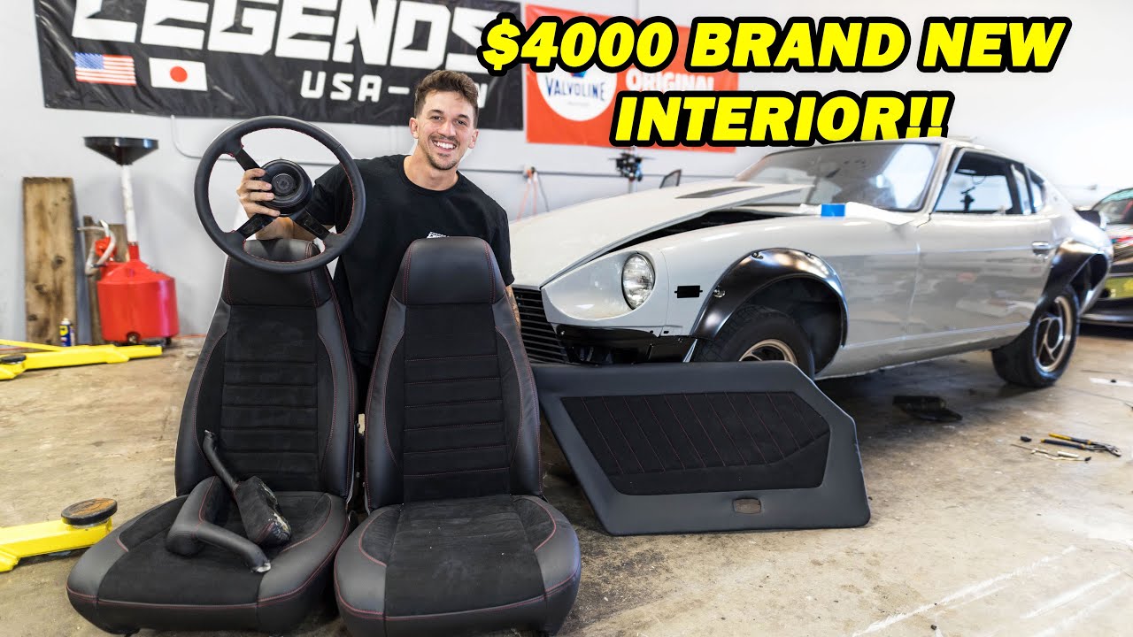 Datsun 280z Restoration Gets Full Custom Interior! *Carpet, Seats, Steering Wheel & More*