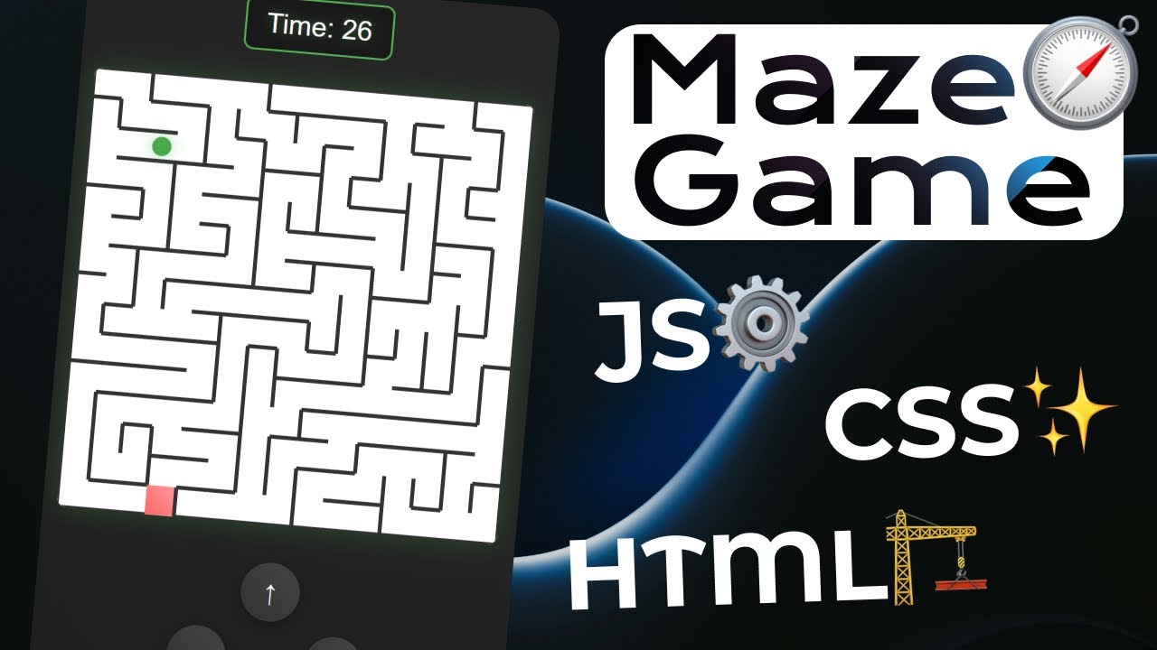 🧭 Create Your Own Maze Escape Game: HTML, CSS & JavaScript Tutorial! 🌀