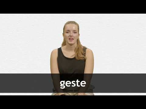 English Translation of “GESTE” | Collins French-English Dictionary