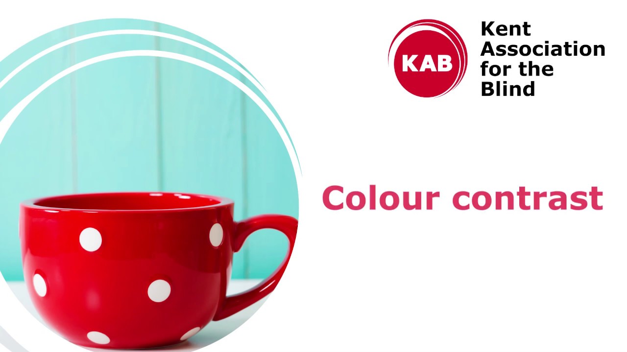The importance of colour contrast for children with a sight impairment.