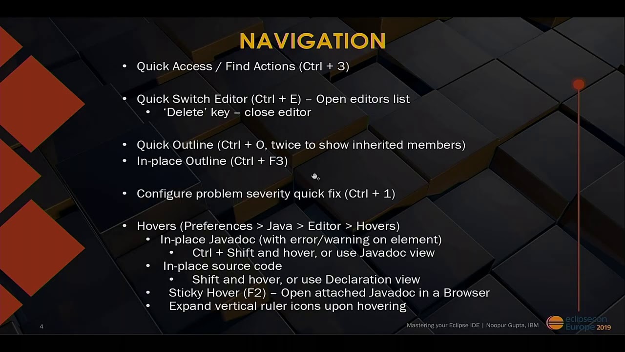 Mastering your Eclipse IDE - Java tooling, Tips & Tricks! | ECE 2019