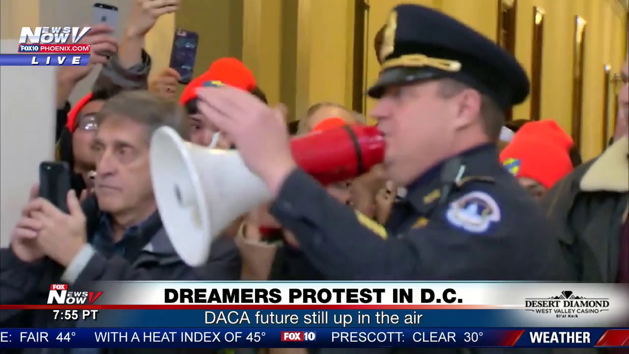 WATCH: DACA Protesters Arrested At Capitol Hill (FNN)
