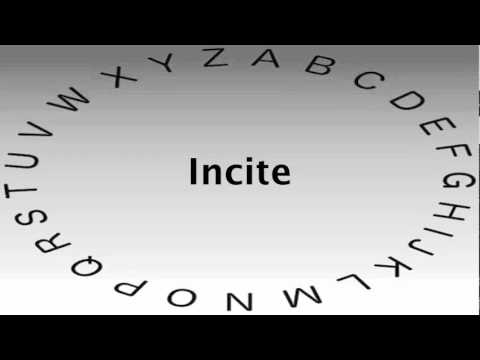 Spelling Bee Words and Definitions — Incite