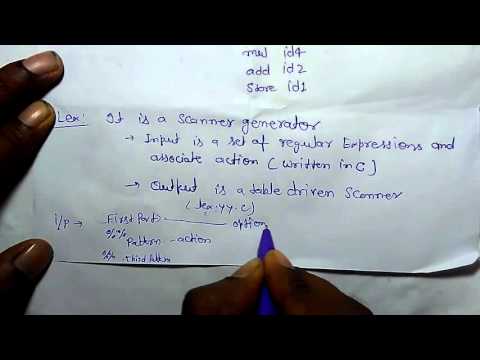 LEX and YACC (overview)