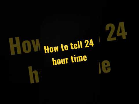 how to read 24-hour clocks