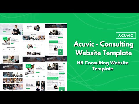 Acuvic Consulting Website Template | Elevate Your HR Firm's Online Presence