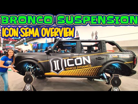 ICON Vehicle Dynamics Suspension for Ford Bronco CDEV Technology, Adjustable Coilover, Control Arm