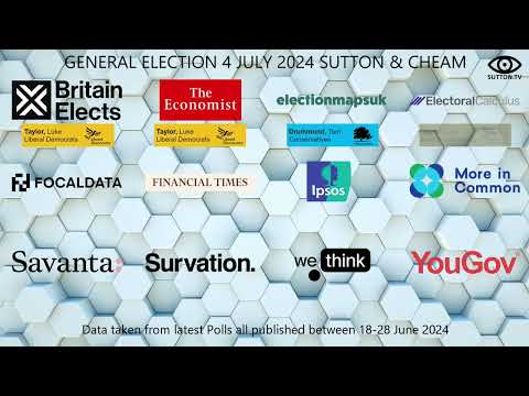 General Election 2024 GE2024 Opinion Polls Sutton & Cheam