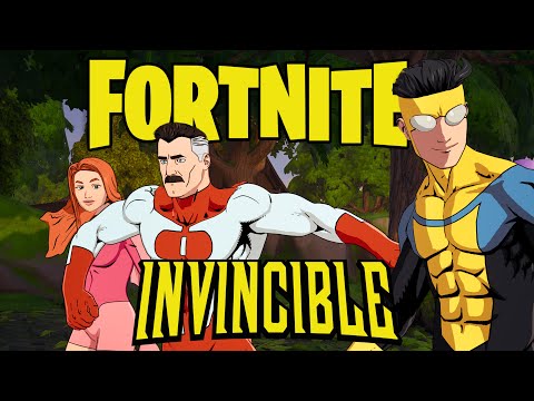 Invincible, Omni-Man, & Atom Eve Play Fortnite!