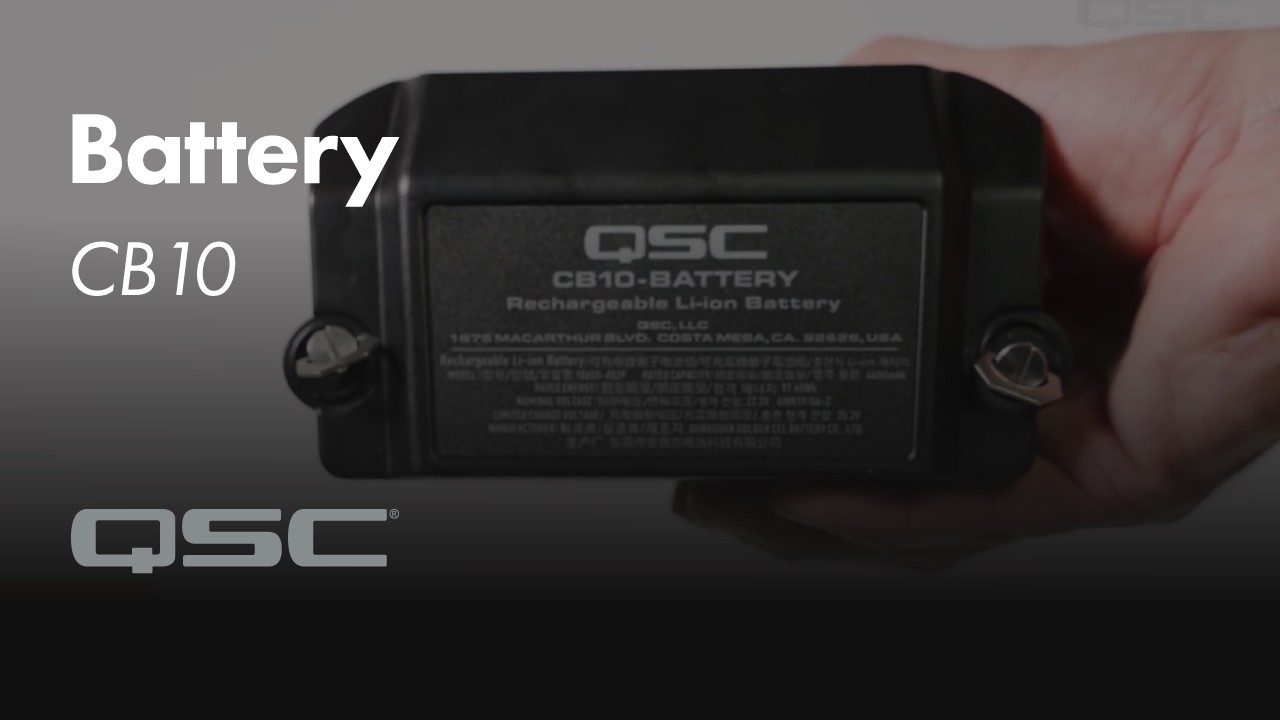 QSC CB10: Battery