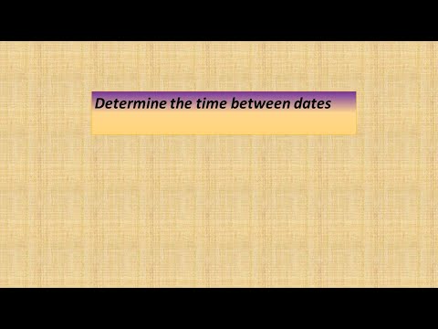 Days between dates