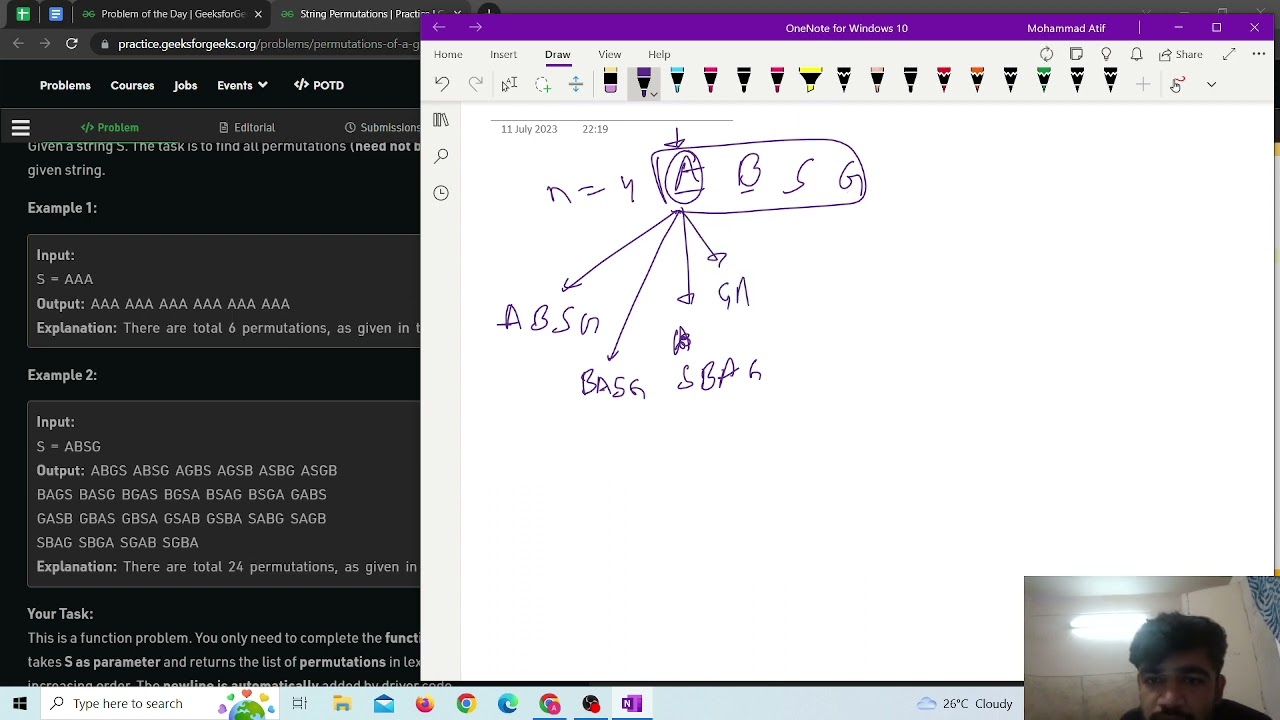 String Permutations || GFG POTD || Recursion