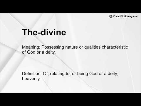 The-divine Meaning