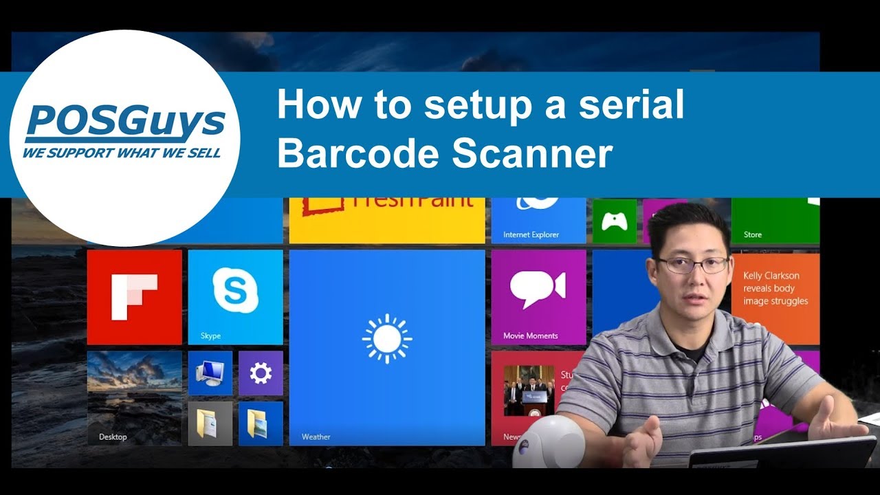 Setting up a Serial Interface Barcode Scanner