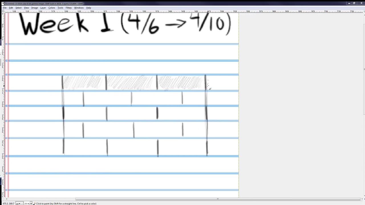 Week 1 (4/6 - 4/10) Drawing Assignment: Bricks