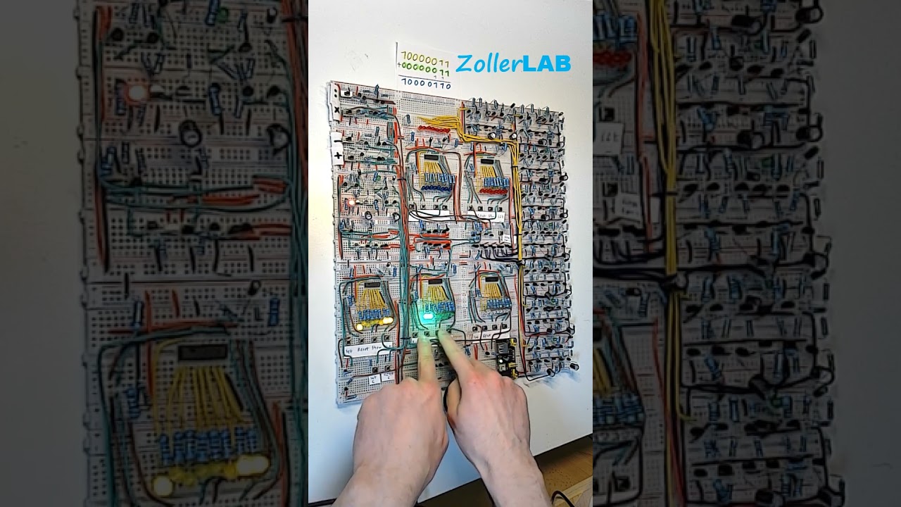 Addition of two binary numbers #calculator #electric #computer #diy