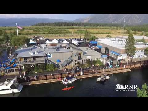 Tahoe Keys Marina Modern Aerial View - RnR Vacation Rentals