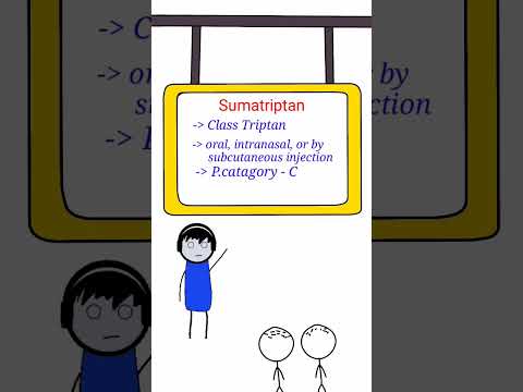 Migraine medicine , sumatriptan drug of choice , medicine class triptan #medicine