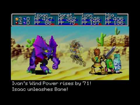 Golden Sun Boss Battles (11/14) - Tempest Lizard