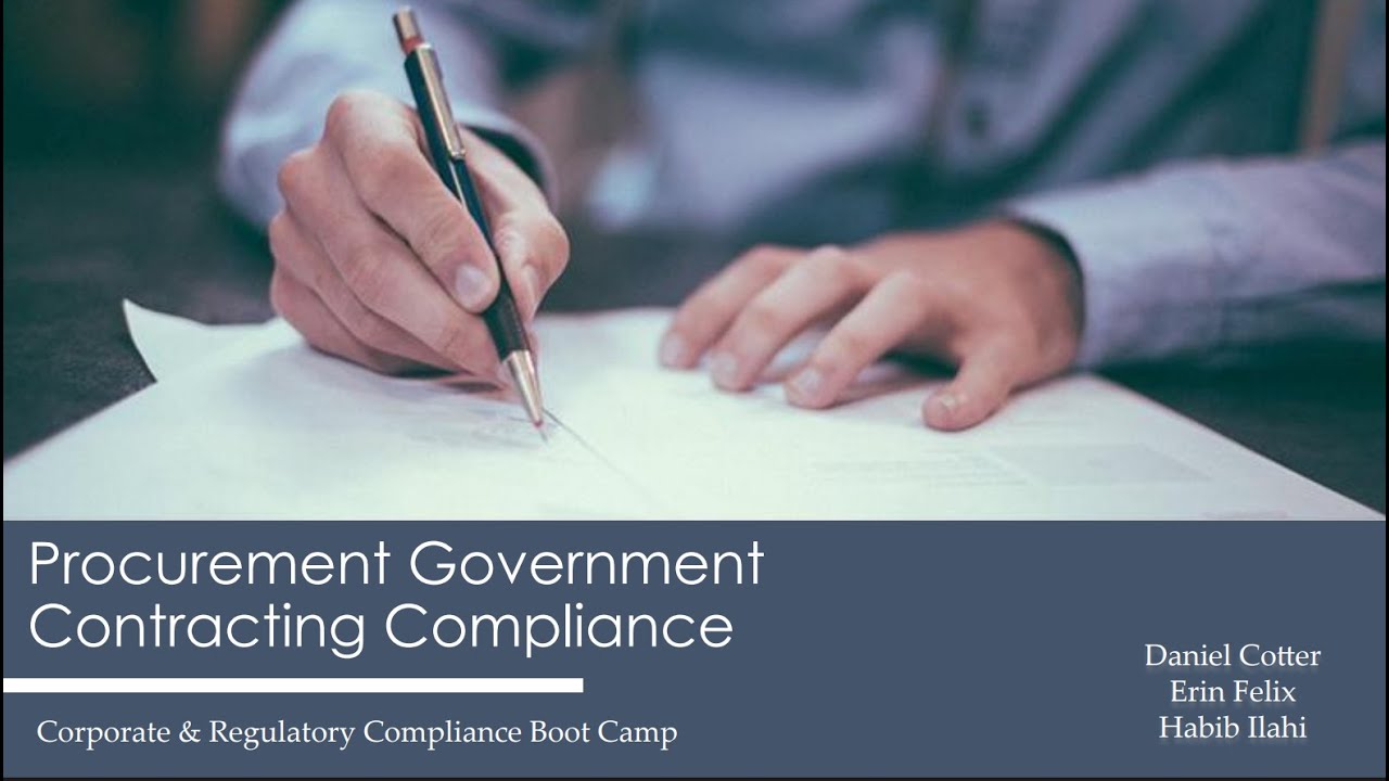 Procurement and Government Contracting Compliance