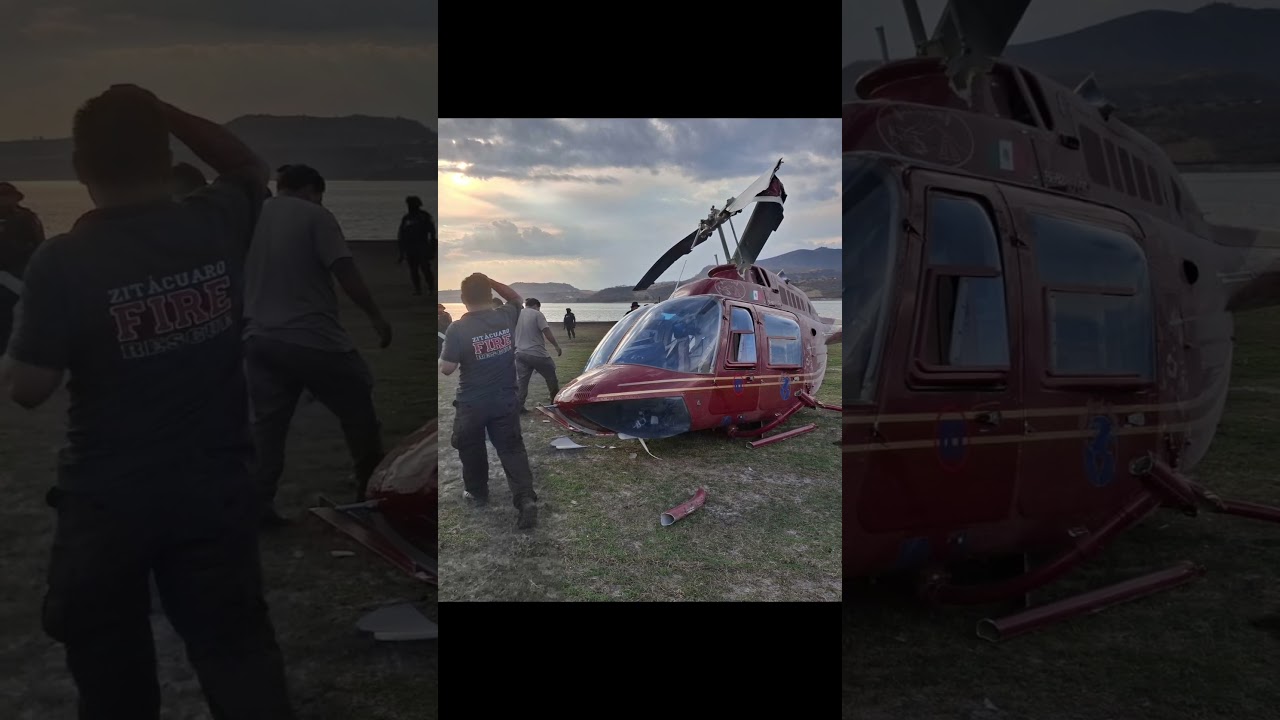 Autoridades atienden incidente con aeronave en Zitácuaro. 🚁