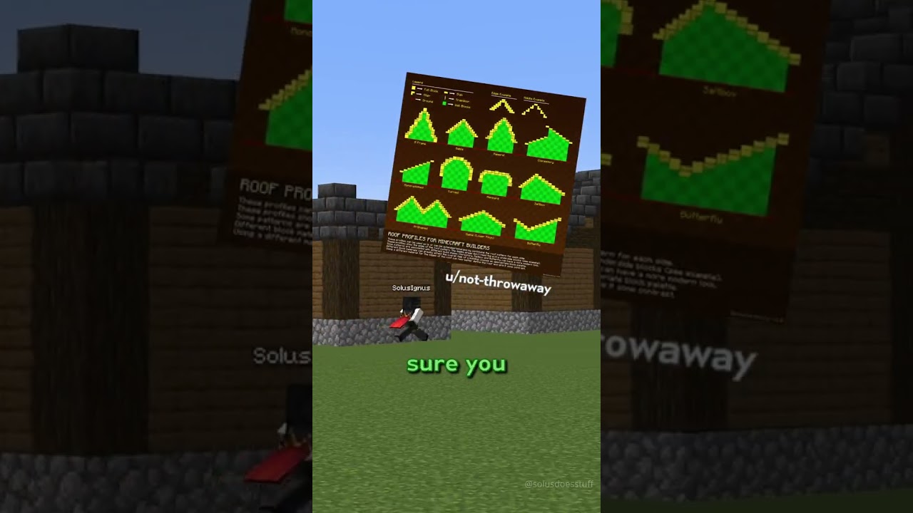 Minecraft Builder's Crash Course: Roofs
