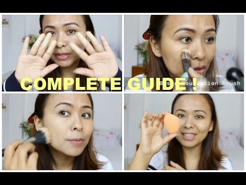 How To Apply Liquid Foundation: Fingers, Brushes and Sponge | Complete Demo | TiTi's Corner