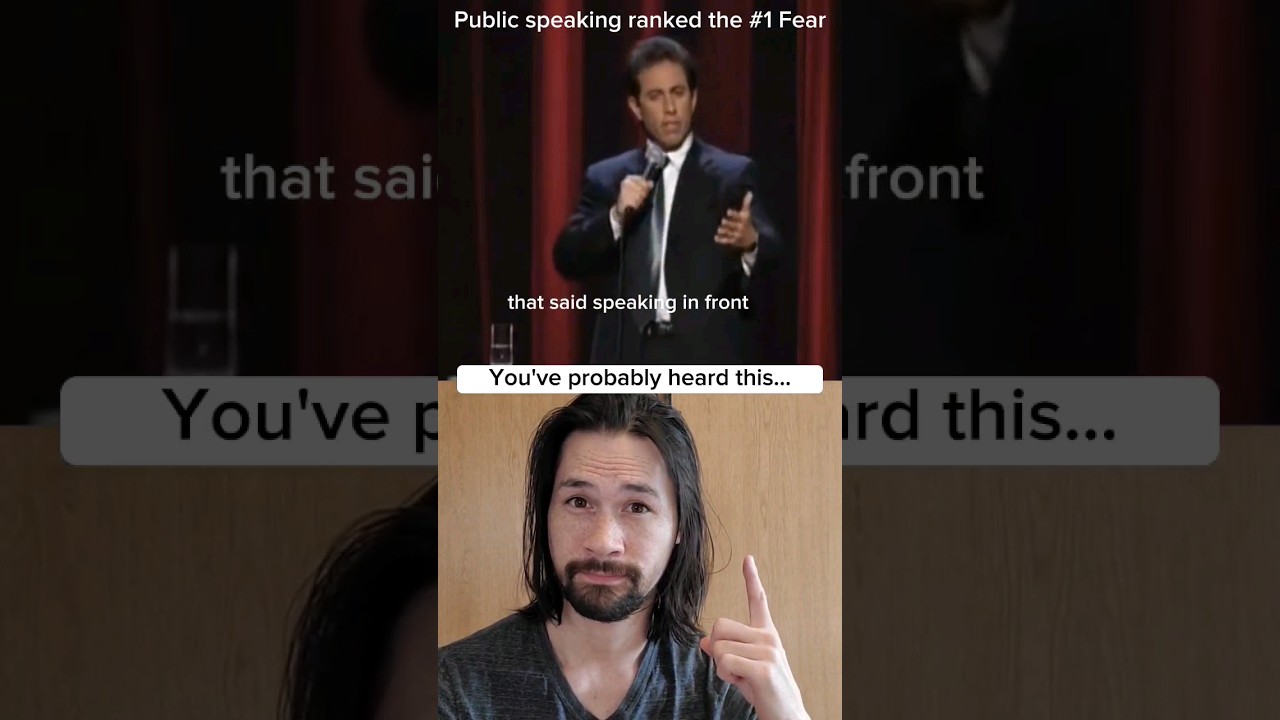 Why Public speaking is ranked the number 1 fear in the world. #publicspeaking #jerryseinfeld #shorts
