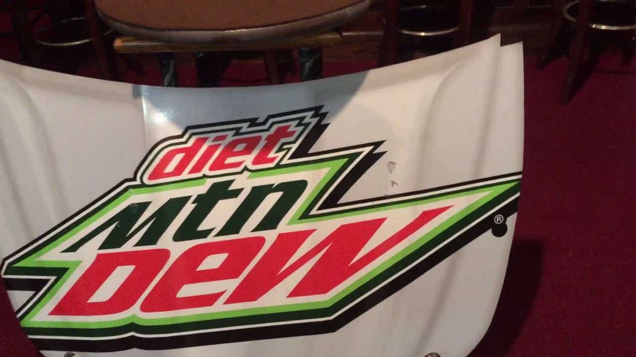 Mountain Dew Race Car Hood (replica display)