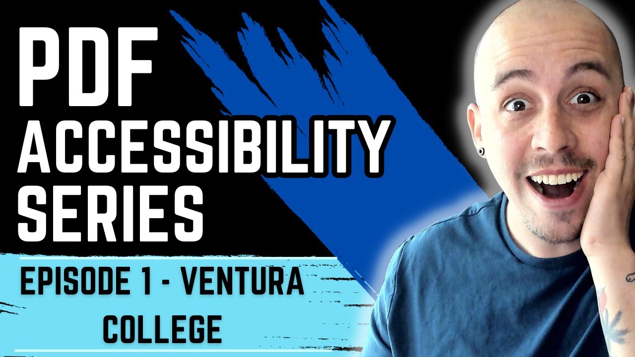 Making a pdf accessible: Episode 01 | Ventura Community College