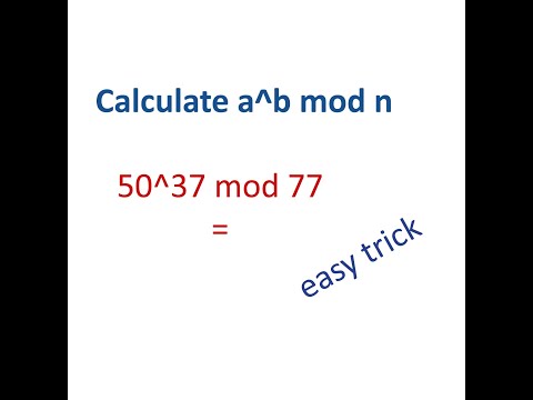 Calculate a^b mod n