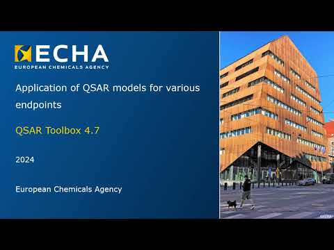 25: QSAR Toolbox: Application of QSAR models
