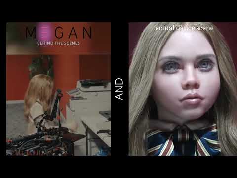 M3GAN dance behind the scene vs og dance scene #m3gan #bts