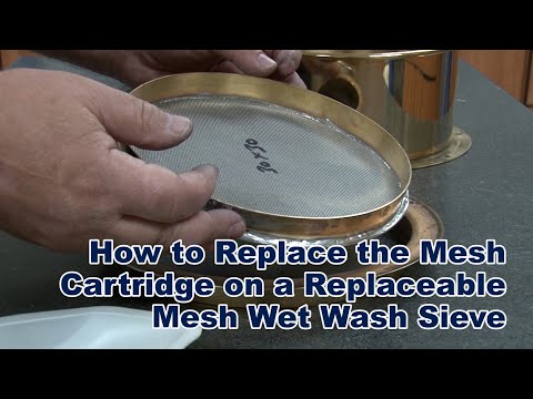 How to Change Mesh Cartridge on a Gilson Replaceable Mesh Wet Wash Sieve