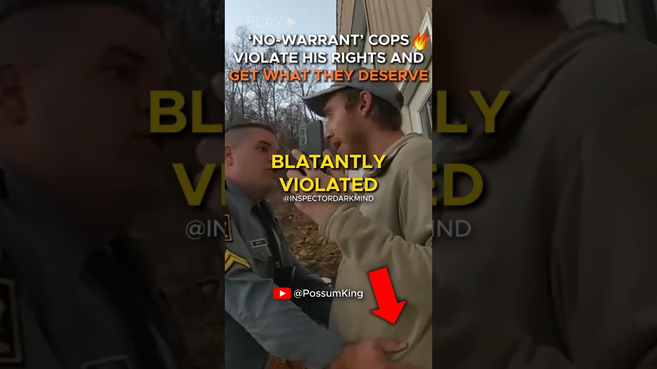 Cops Without Warrant or PC Violate Guy's Rights But Get Trespassed Off Private Property and Sued