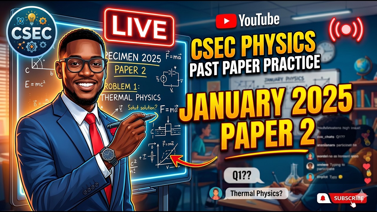 CSEC PHYSICS PAST PAPER PRACTICE [ PART 1 ] JANUARY 2025 PAPER 2
