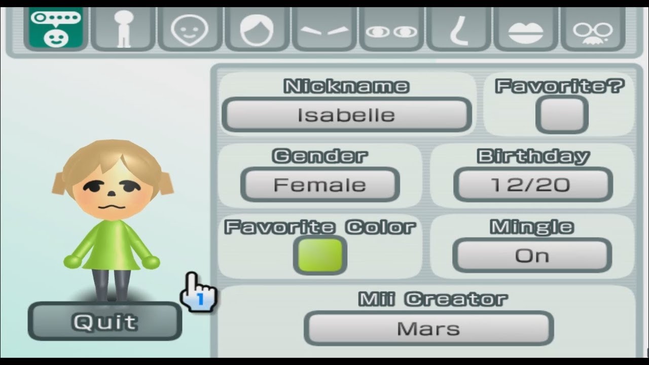 Isabelle - Animal Crossing - Mii 1082