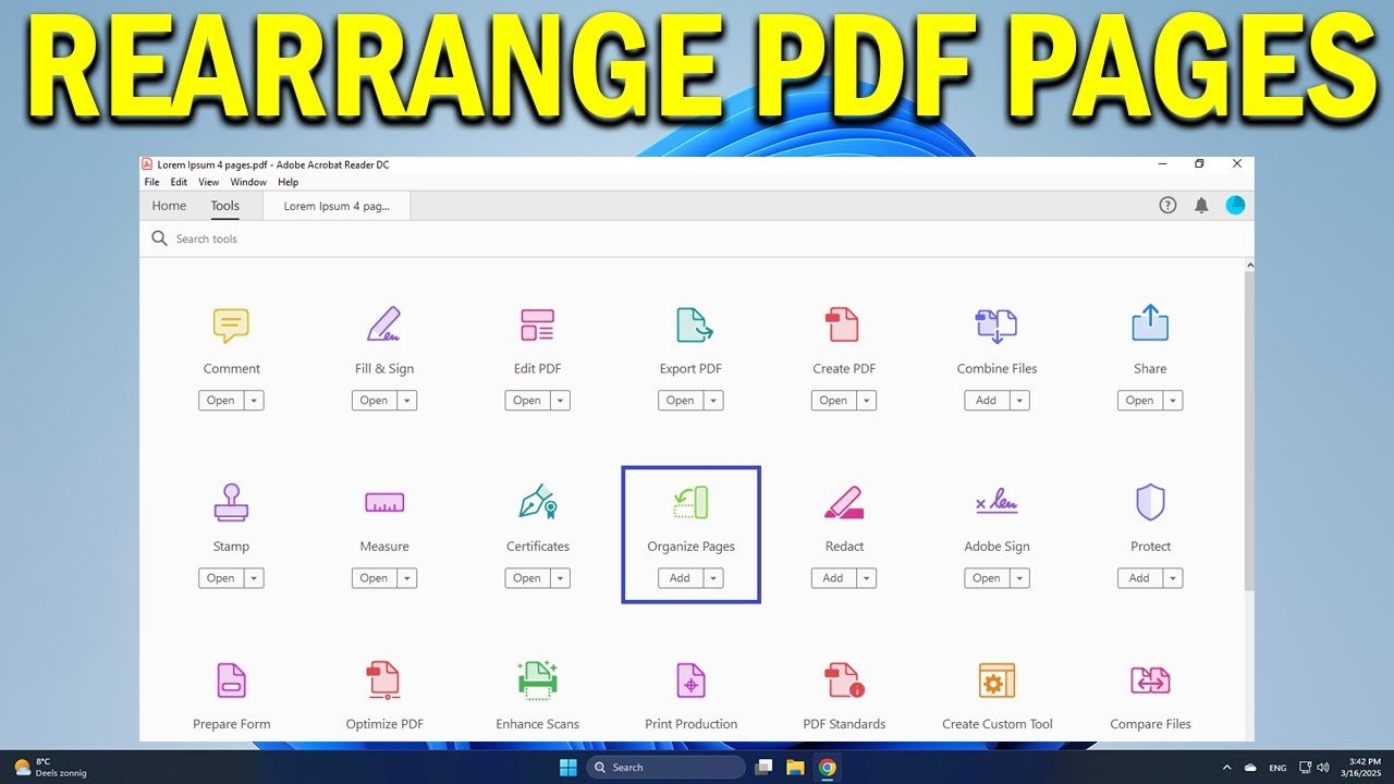 How To Rearrange Pages in PDF - Quick Fix