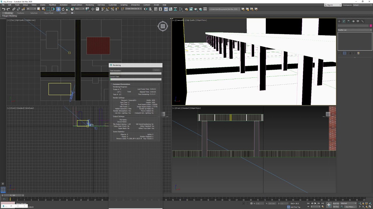3ds | simple city - introduction to arnold renderer & modifying instances | by kristoffe