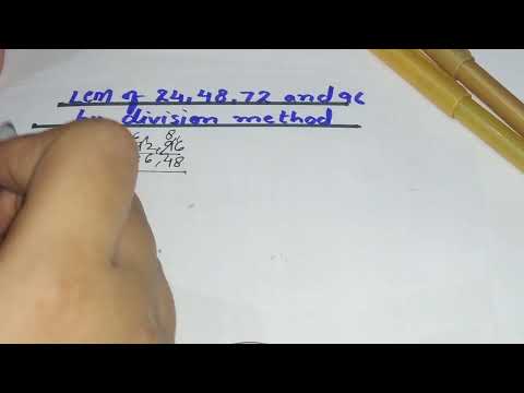 Lcm of 24 48 72 and 96 by division method || in Urdu/Hindi ||