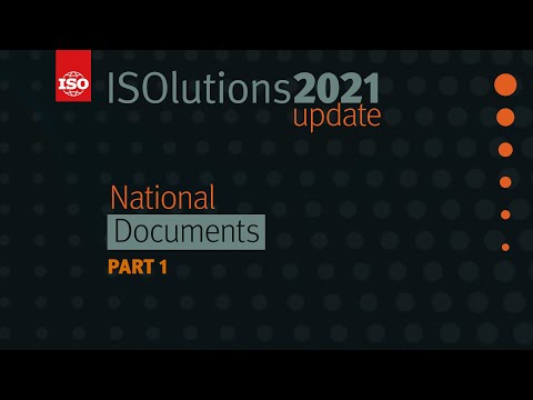 ISOlutions 2021 - National documents (Part1/Update)