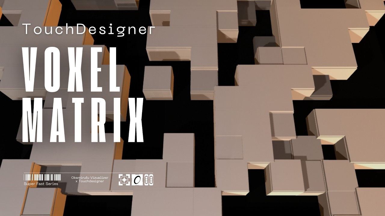 TouchDesigner Tutorial: Create a 3D Voxel Matrix from 2D Pixels using POPs (Easy)