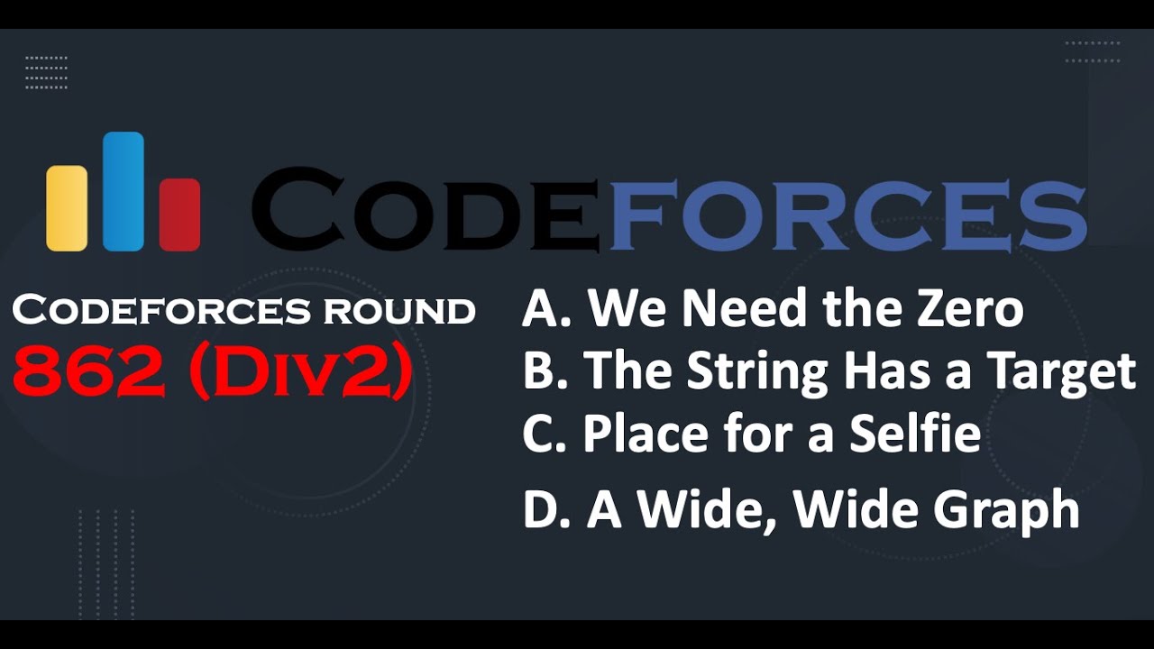 Codeforces Problem A-D | Round 862 (Div 2)