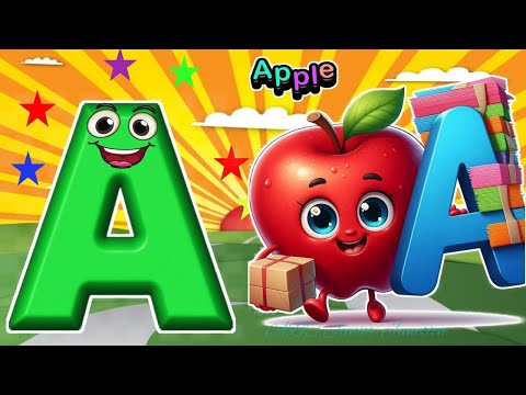 ABC Phonics Song for Toddlers - A is for Apple | Nursery Rhymes