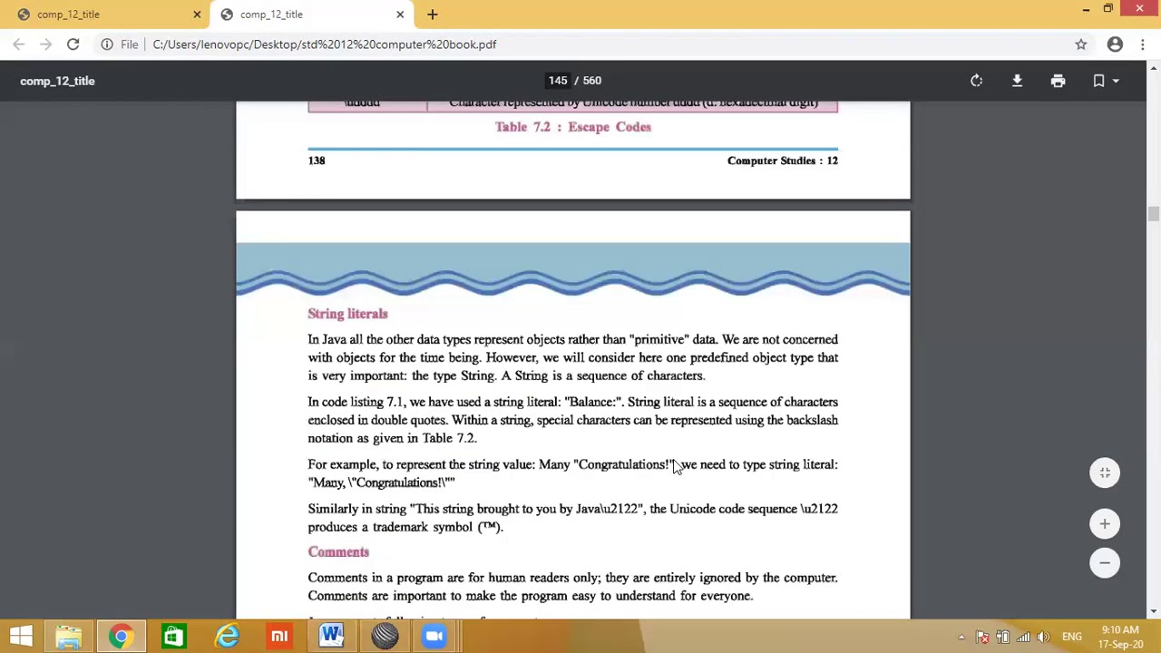 std 12 ch 7  java basic part 3