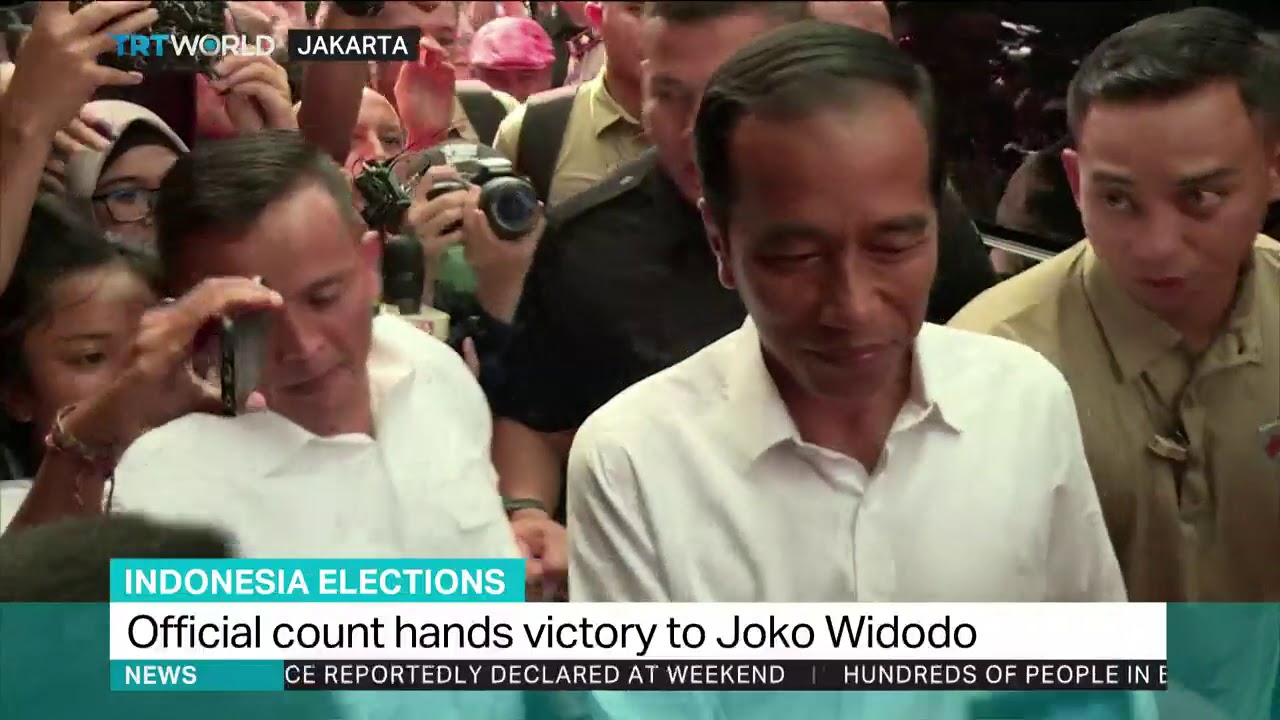 Official count shows Widodo reelected as Indonesian leader