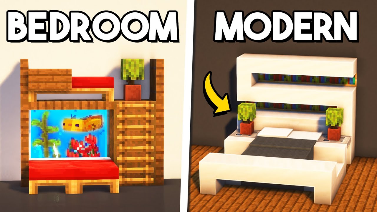 Minecraft: Top 10+ Bedroom Build Hacks & Designs!