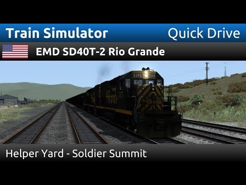 Steam Community :: Video :: Train Simulator: EMD SD40T-2 Rio Grande: Helper Yard - Soldier ...