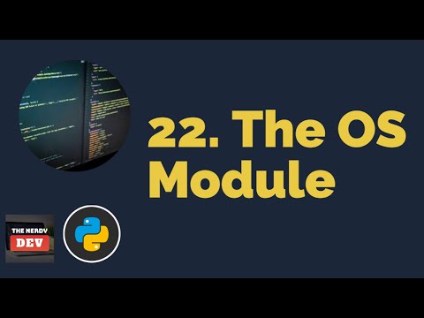 The OS Module | Python Tutorials For Beginners