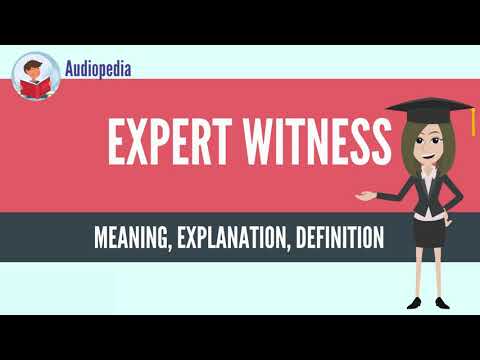 What Is EXPERT WITNESS? EXPERT WITNESS Definition & Meaning